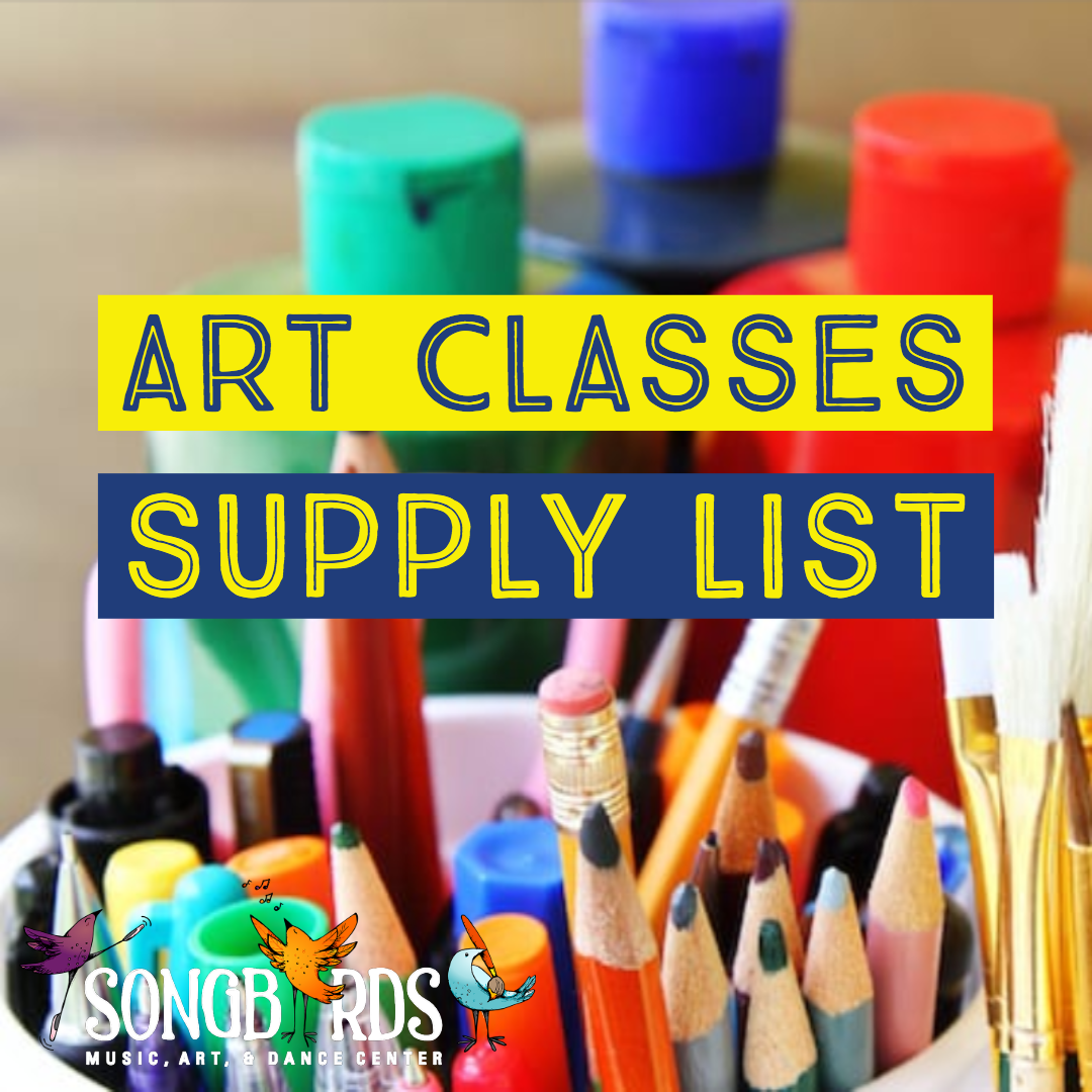 Art Classes- Supply Lists
