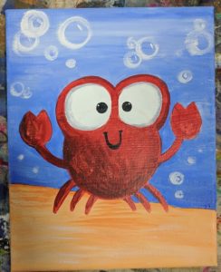 Video- PAINT A CRAB